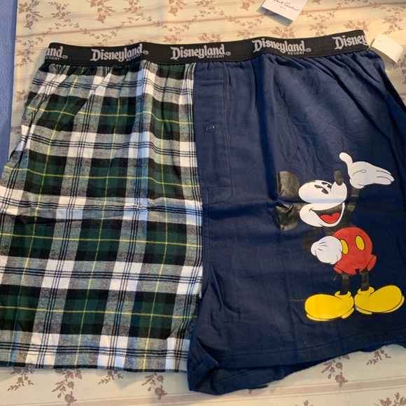 Disney | Underwear & Socks | Disney Mens Flannel Boxers | Poshmark